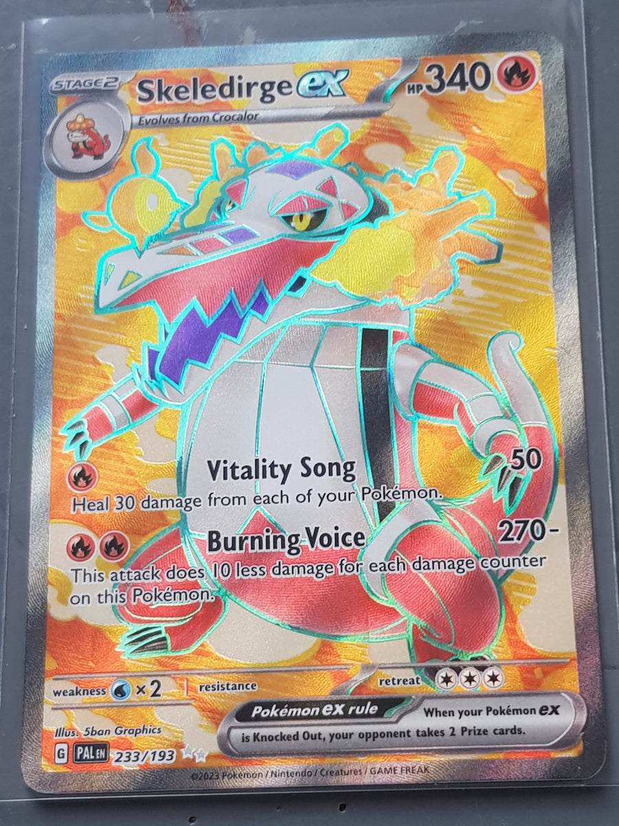 Pokemon Scarlet and Violet Paldea Evolved Skeledirge Ex #233/193 Full ...