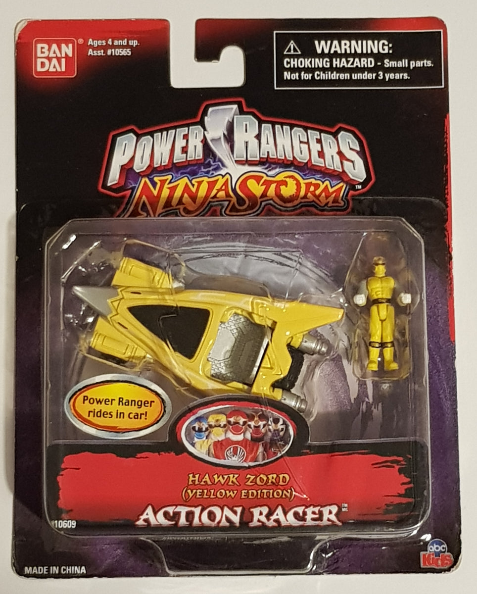 Power Rangers Ninja Storm Hawk Zord Action Racer w/ Mini Figure (Yello ...