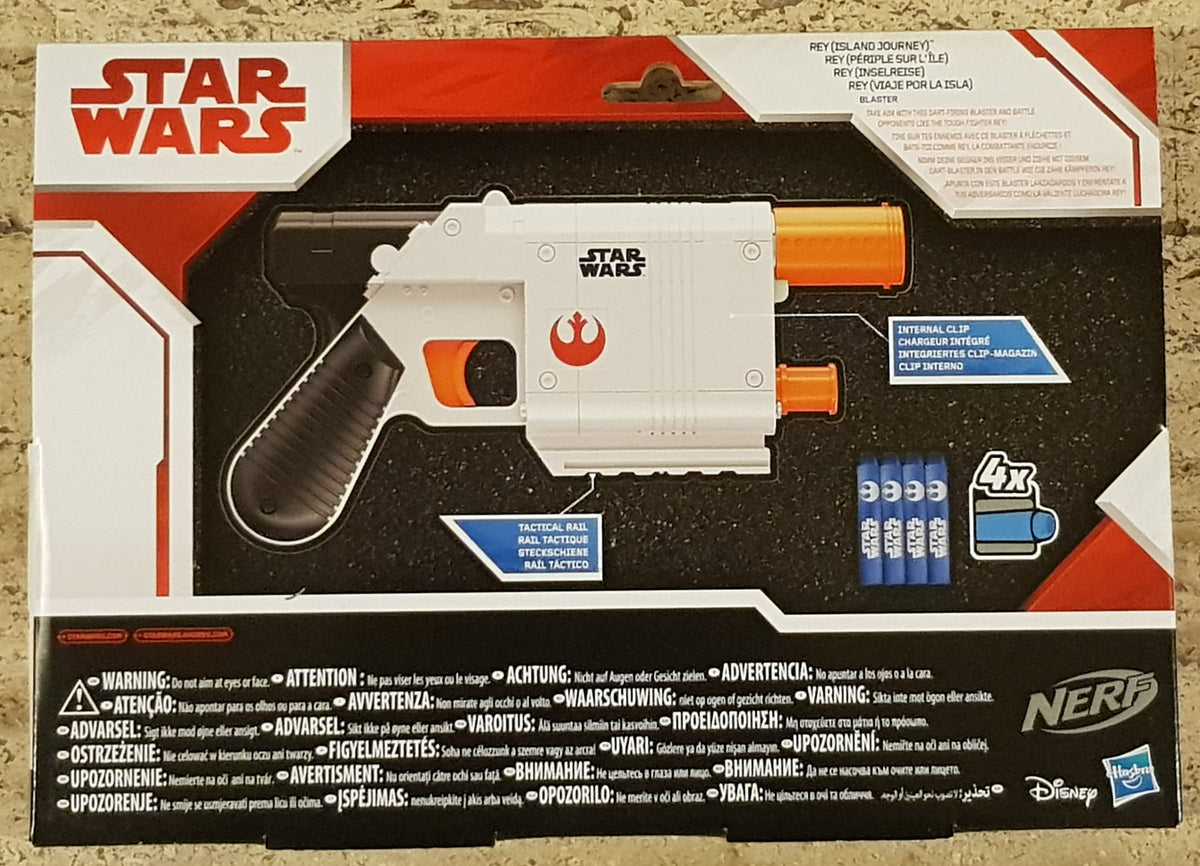 Star Wars Force Awakens NERF Rey (Island Journey) Blaster Replica Toy ...