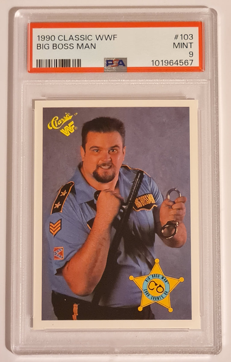 1990 Classic WWF Big Boss Man #103 PSA 9 Trading Card – Rotterdam Comics