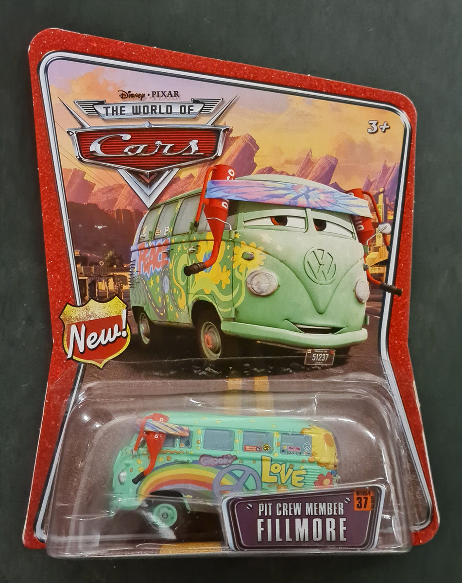 Disney's Pixar The World of Cars #37 Pit Crew Member Fillmore 1/55 Sca ...