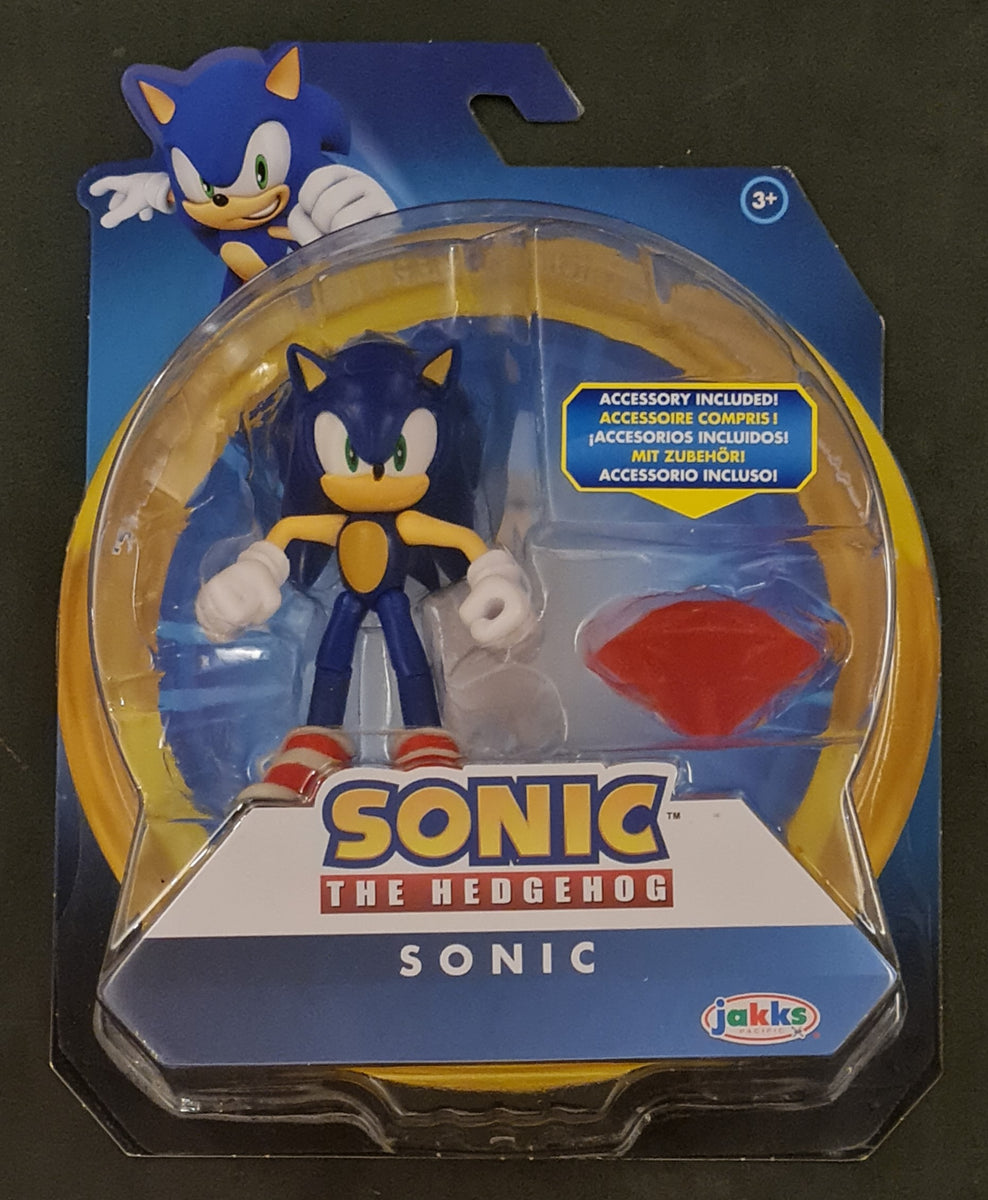 Sonic the Hedgehog Sonic with Red Chaos Emerald 4" Figure – Rotterdam ...