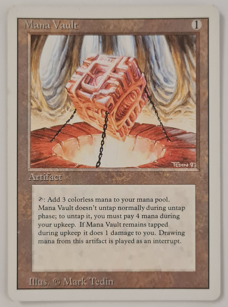 Magic the Gathering Revised (3rd Edition) Mana Vault Trading Card (Ex ...