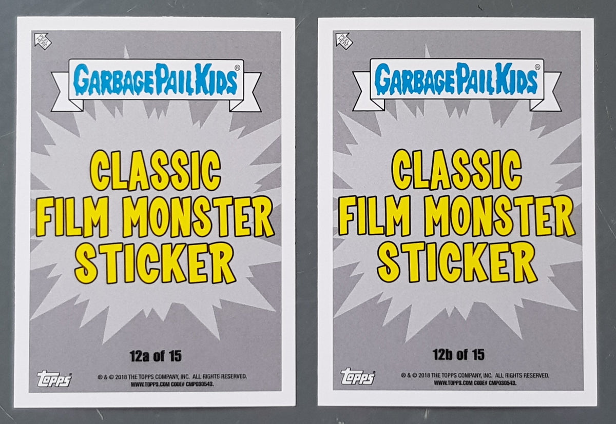 Garbage Pail Kids Oh the Horror-Ible Classic Film Monster #12a/b - Mon ...