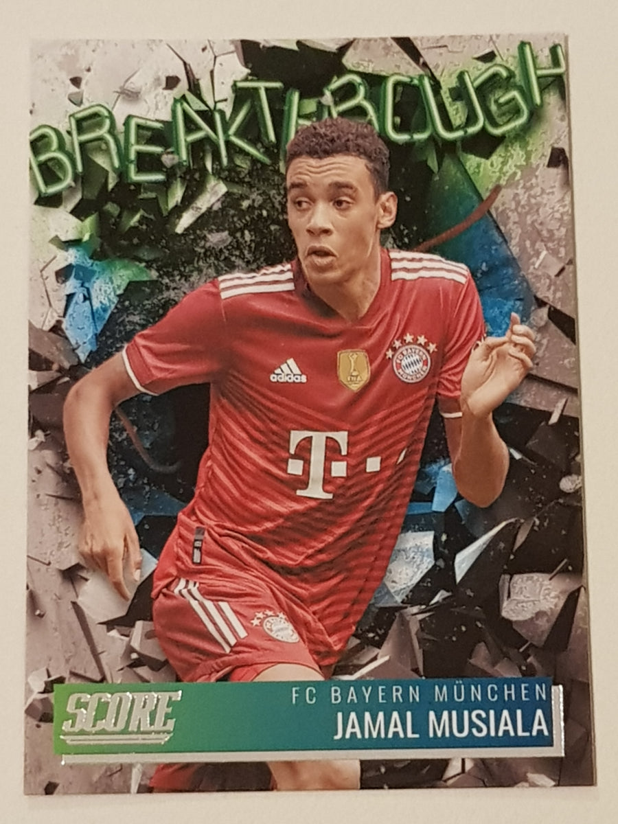 2021-22 Panini Score FIFA Breakthrough Jamal Musiala #18 Trading Card ...