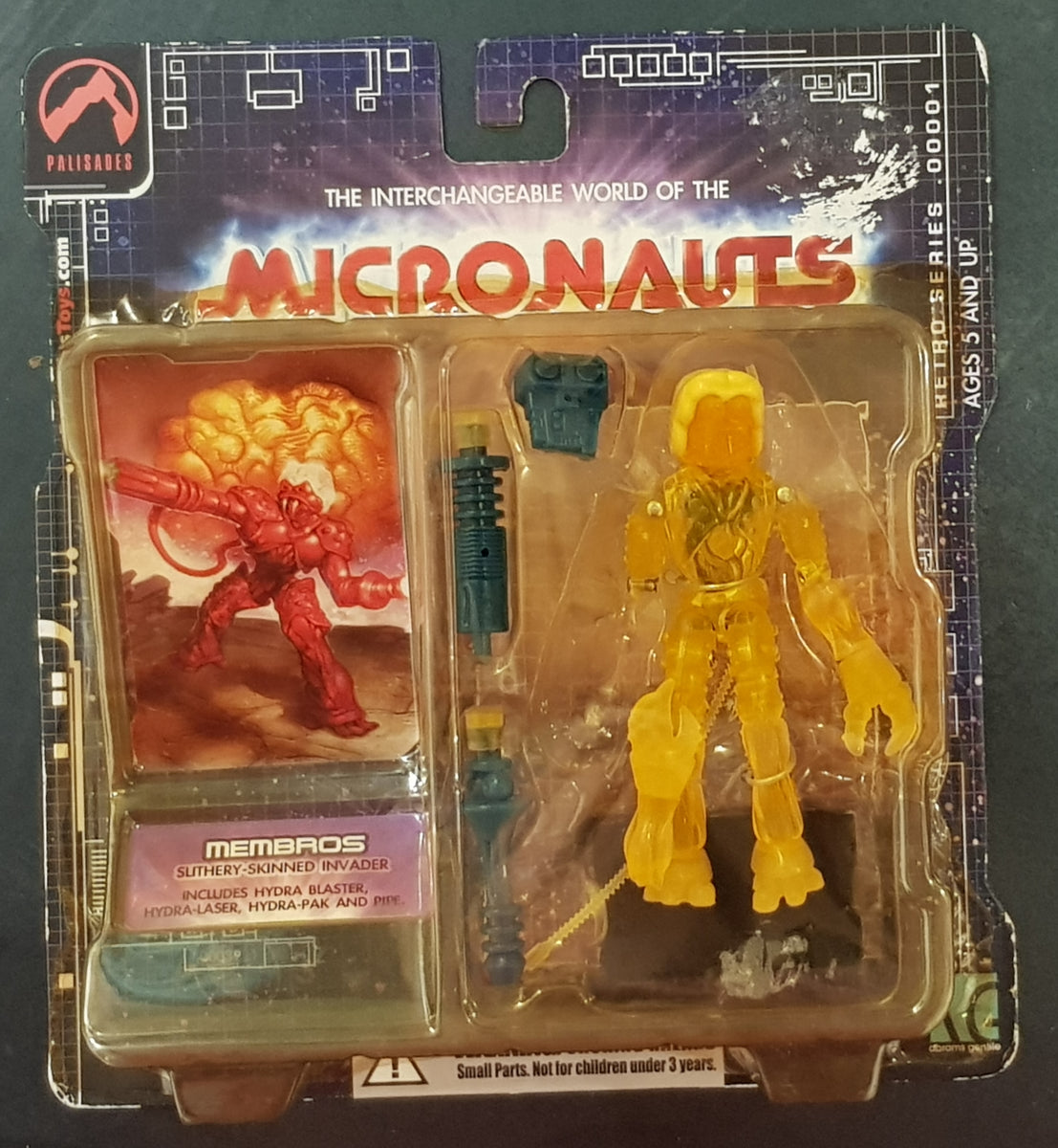 Micronauts Retro Series 1 Membros Slithery Skinned Invader (Orange) Ac ...